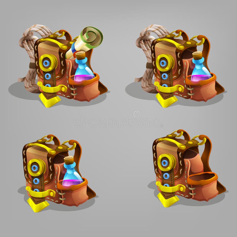 Set of game icons of bags. stock vector. Illustration of icon - 70547884