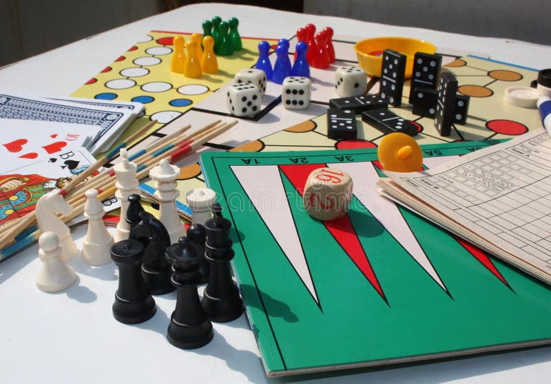 Set of games stock photo. Image of leisure, society, competition - 79644378