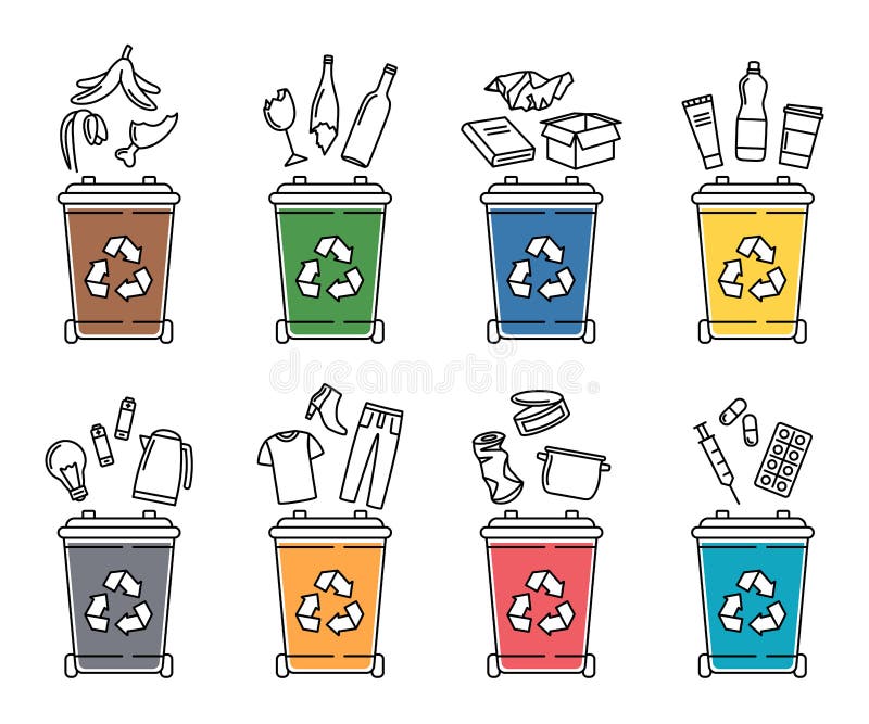 Medical Waste Bins Stock Illustrations – 119 Medical Waste Bins Stock ...
