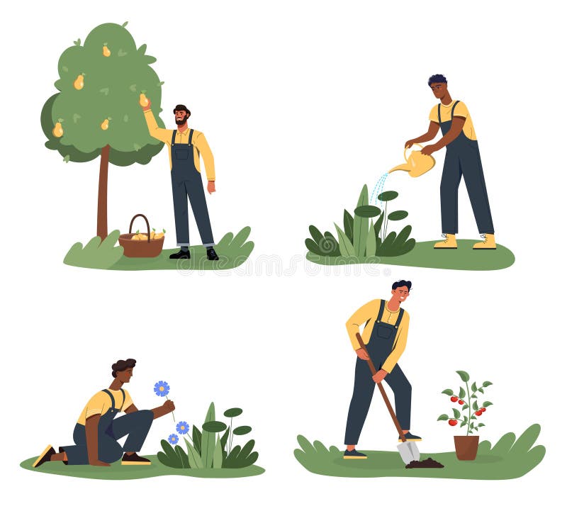 Set Of Gardening Stock Vector Illustration Of Outdoor 260622560