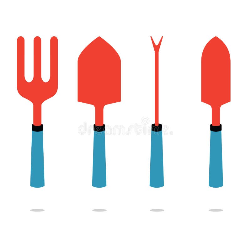 Set of Gardening Tool stock vector. Illustration of background - 39677585