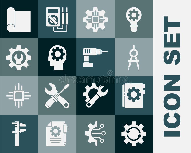 Set Gear and Arrows As Workflow, User Manual, Drawing Compass ...