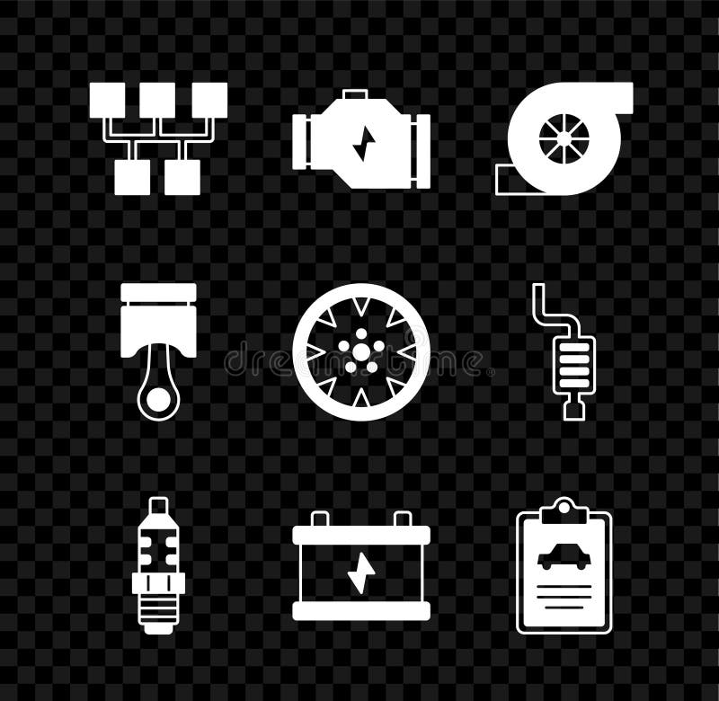 Set Gear Shifter, Check Engine, Automotive Turbocharger, Car Spark Plug ... Set Gear Shifter, Check Engine, Automotive Turbocharger, Car Spark Plug ...