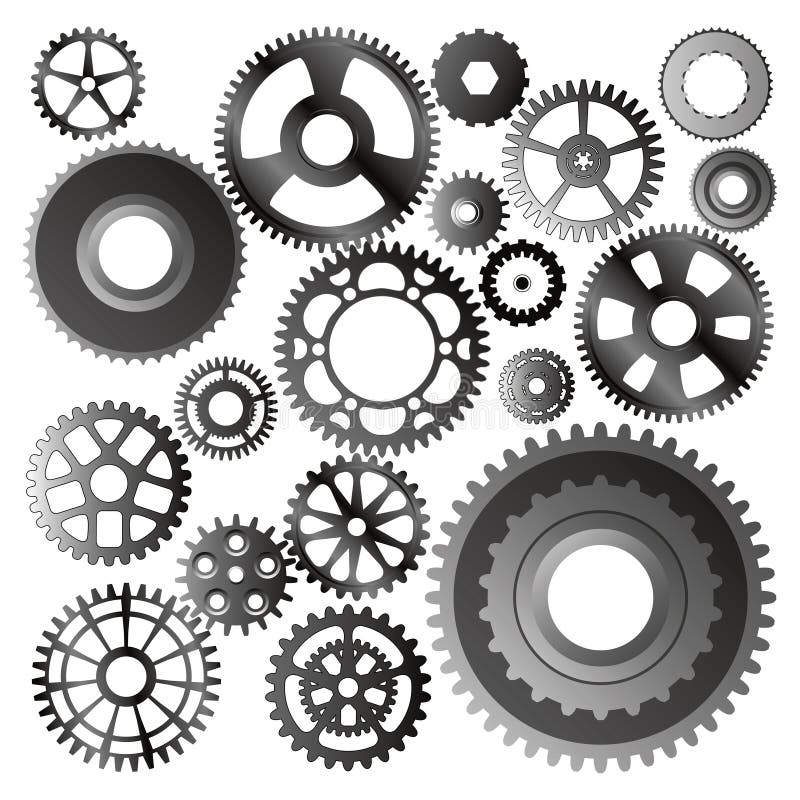 Gear wheel stock vector. Illustration of gear, circular - 54192