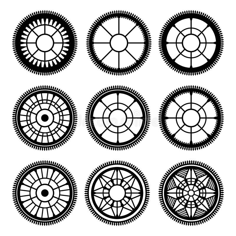 Set of gears stock vector. Illustration of gear, element - 56502148