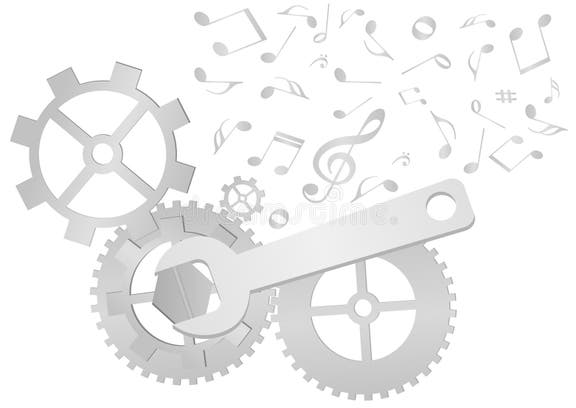 Music Note Wrench Stock Illustrations – 149 Music Note Wrench Stock ...