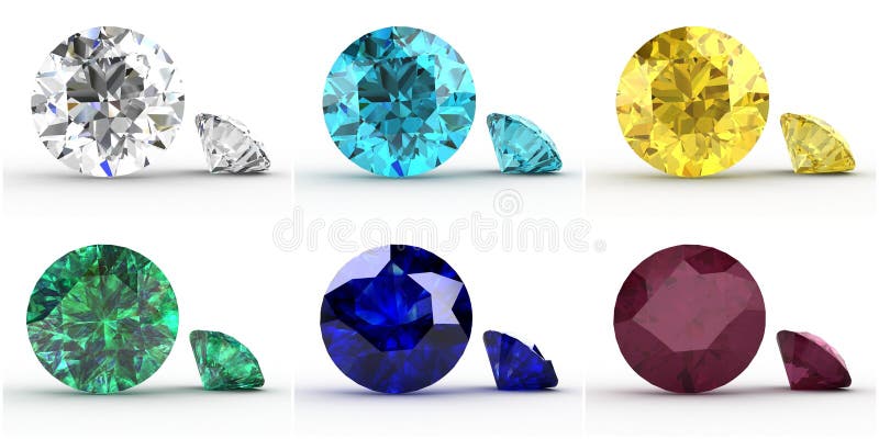 Set of gems stock illustration. Illustration of beauty - 28907995
