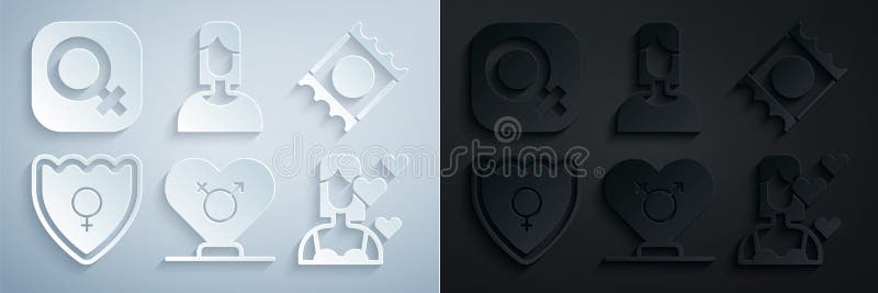Set Gender Condom In Package Shield Female Love Yourself And
