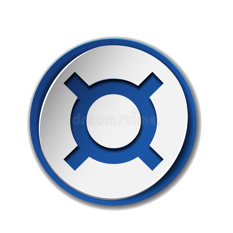 Generic Currency Symbol Icon Stock Illustration - Illustration of ...