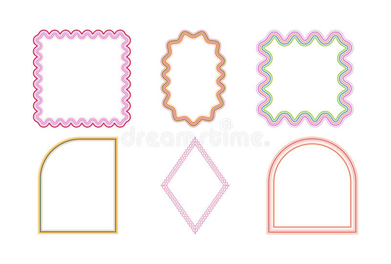 Frames Wavy Lines Stock Illustrations – 1,147 Frames Wavy Lines Stock ...