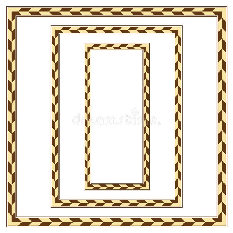 Set of Geometric Color Frameworks Stock Vector - Illustration of ...