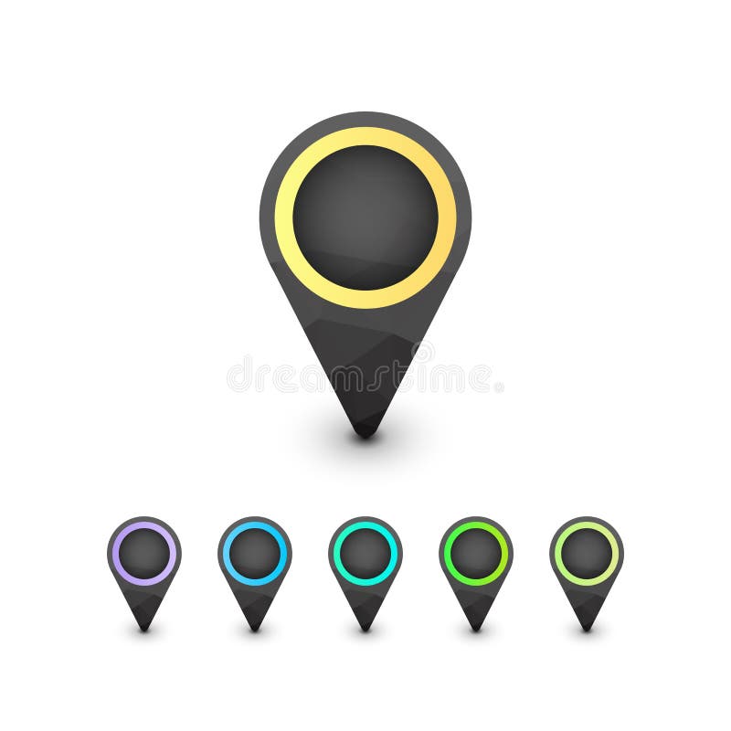 Set Blank Map Pins Stock Illustrations – 390 Set Blank Map Pins Stock ...