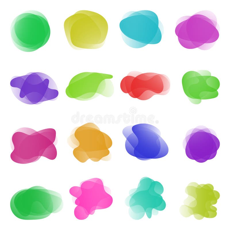 Set of Geometric Colorful Vector Shapes or Banners Stock Illustration ...