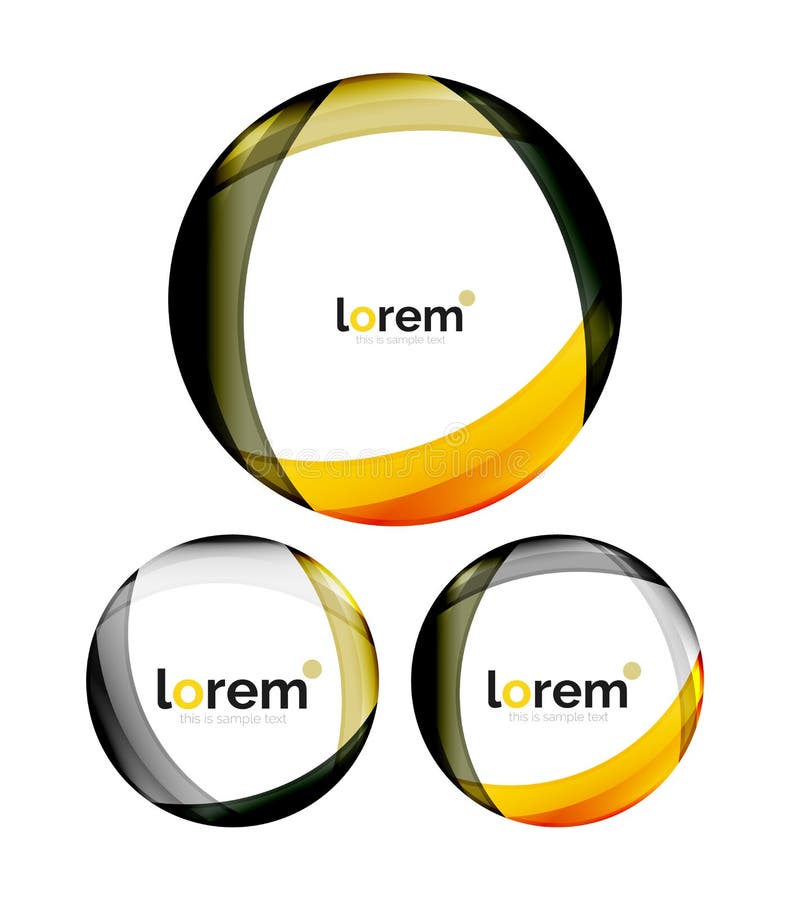 Set of Geometric Convergence Vector Icons Stock Vector - Illustration ...