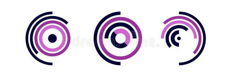 Set of Geometric Elements for Logo Design. Abstract Icons Stock Vector ...