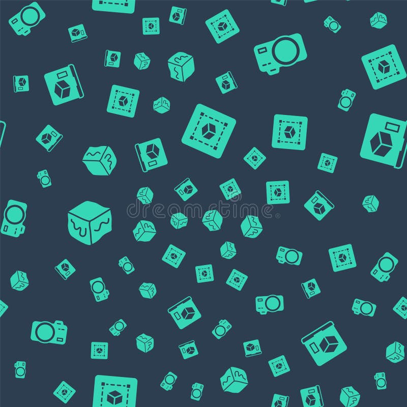 Set Geometric Figure Cube, Photo Camera, Isometric Cube and 3D Printer ... Set Geometric Figure Cube, Photo Camera, Isometric Cube and 3D Printer ...