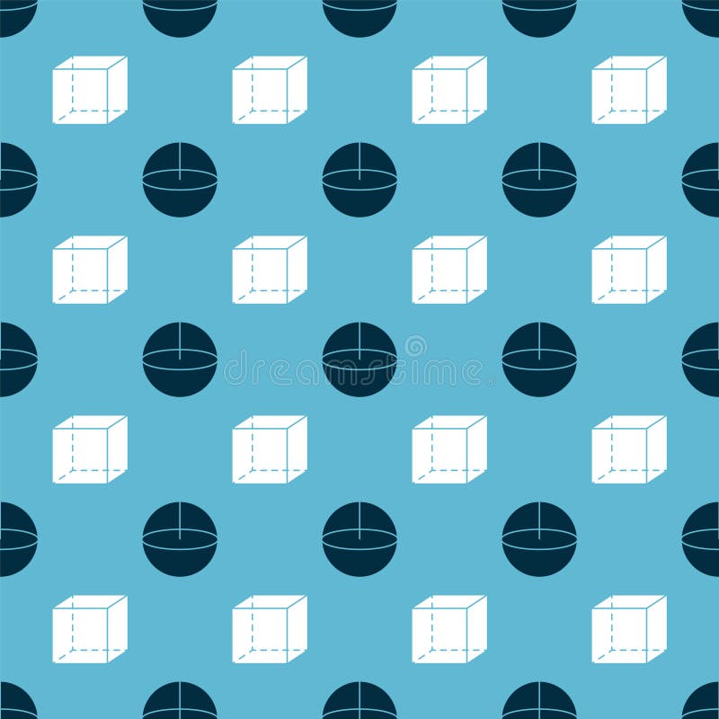 Set Geometric Figure Sphere and Geometric Figure Cube on Seamless ... Set Geometric Figure Sphere and Geometric Figure Cube on Seamless ...