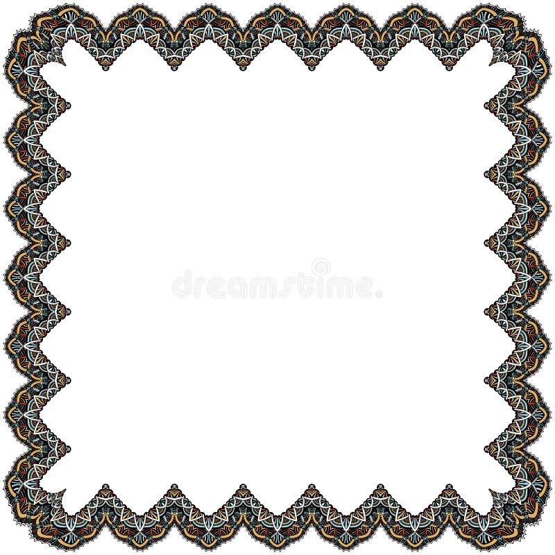Set of geometric frame stock vector. Illustration of decoration - 76681950