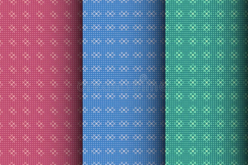 Set of Geometric Seamless Patterns. Abstract Color Background Stock ...
