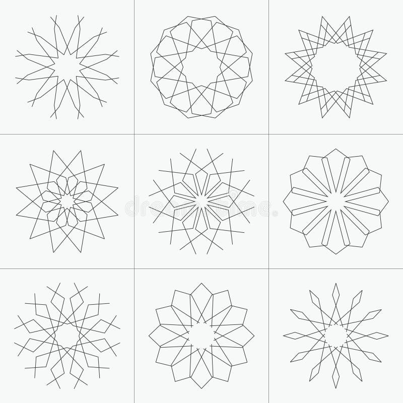 Geometric shape collection stock vector. Illustration of minimal ...