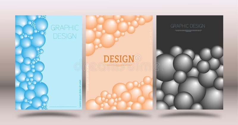 A Set of Geometric Three-dimensional Backgrounds Stock Vector ...