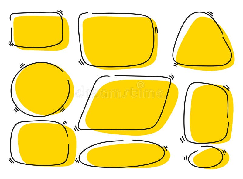 Set of Geometric Web Banners, Abstract Shape Templates. Stock Vector ...