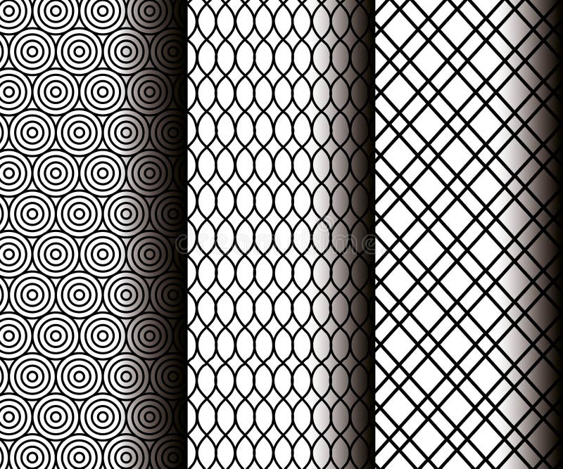 Set Geometrics Figures in Grey Patterns Stock Vector - Illustration of ...