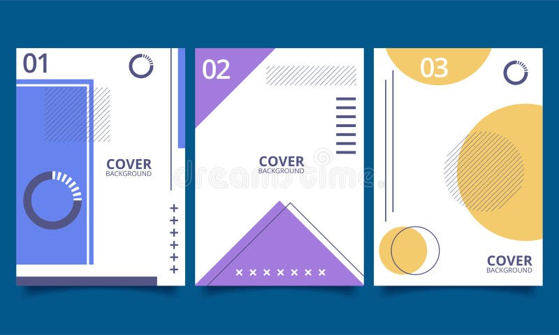 Set of Geometry Poster Design Stock Vector - Illustration of elements ...