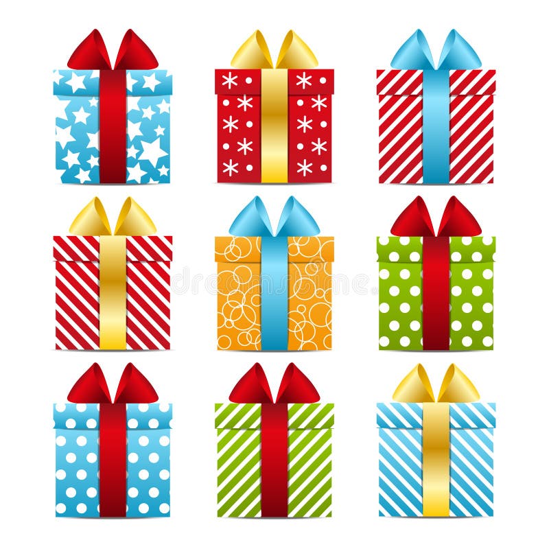 Set gifts stock vector. Illustration of decor, birthday - 27654521