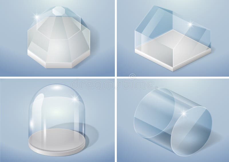 Set of glass shapes stock illustration. Illustration of prism - 88564552