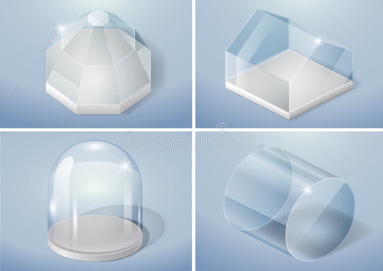 Set of glass shapes stock illustration. Illustration of prism - 88564552