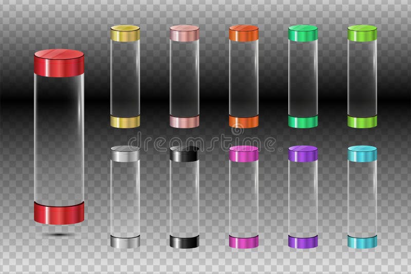 Set glass tubes - Vector02 stock vector. Illustration of creative ...