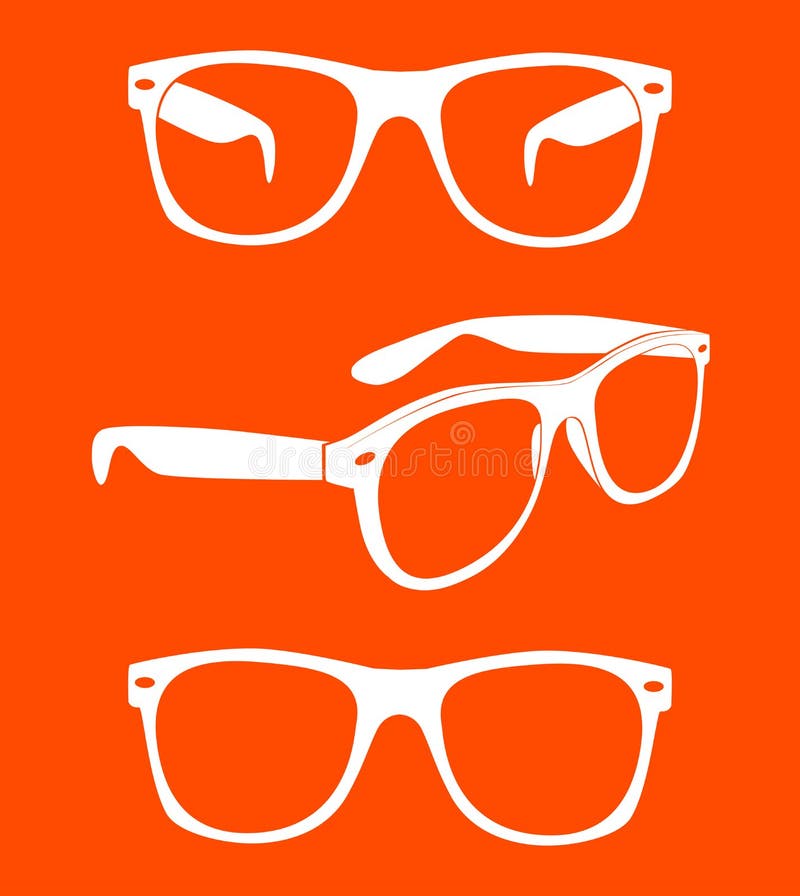 Set of glasses stock vector. Illustration of shape, icon - 40860449