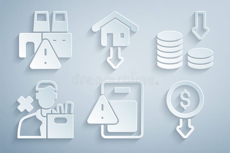 Set Global Economic Crisis, Dollar Rate Decrease, Employee Dismissal, Falling Property Prices ...