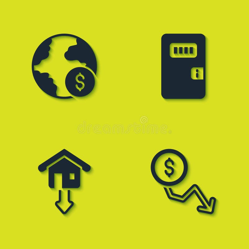 Set Global Economic Crisis, Dollar Rate Decrease, Falling Property ...