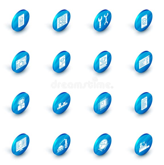 Set Global Technology or Social Network, Spanner, Algorithm, Printed Circuit Board PCB, Worker ...