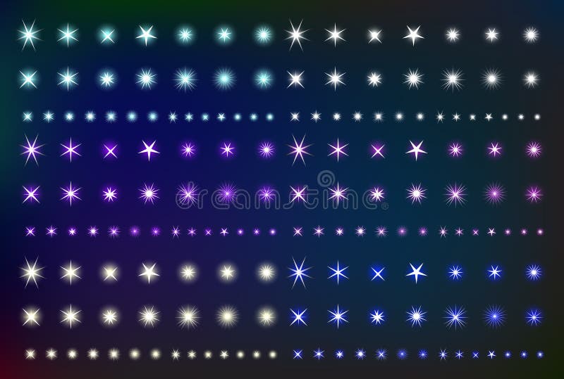 Stars collection stock vector. Illustration of abstract - 10603927