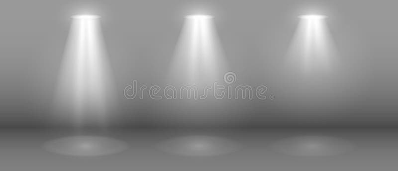 A Set of Glowing White Transparent Lighting Effects on a Gray ...