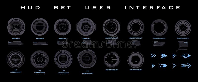 Set Goals and Targets. Navigation Elements for the Game HUD Interface ...