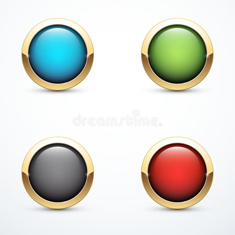 Click here button green stock illustration. Illustration of abstract ...