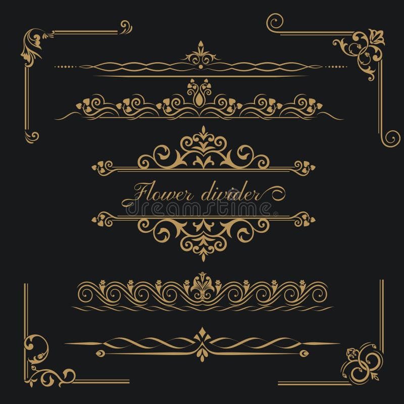 Gold Underline Stock Illustrations – 410 Gold Underline Stock ...