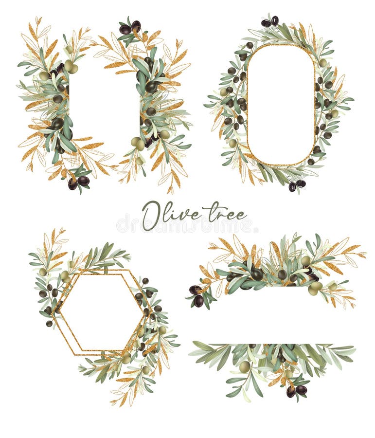 Gold Olive Tree Stock Illustrations – 1,172 Gold Olive Tree Stock ...
