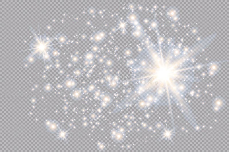 Glow Light Effect. Star Exploded Sparkles Stock Vector - Illustration ...