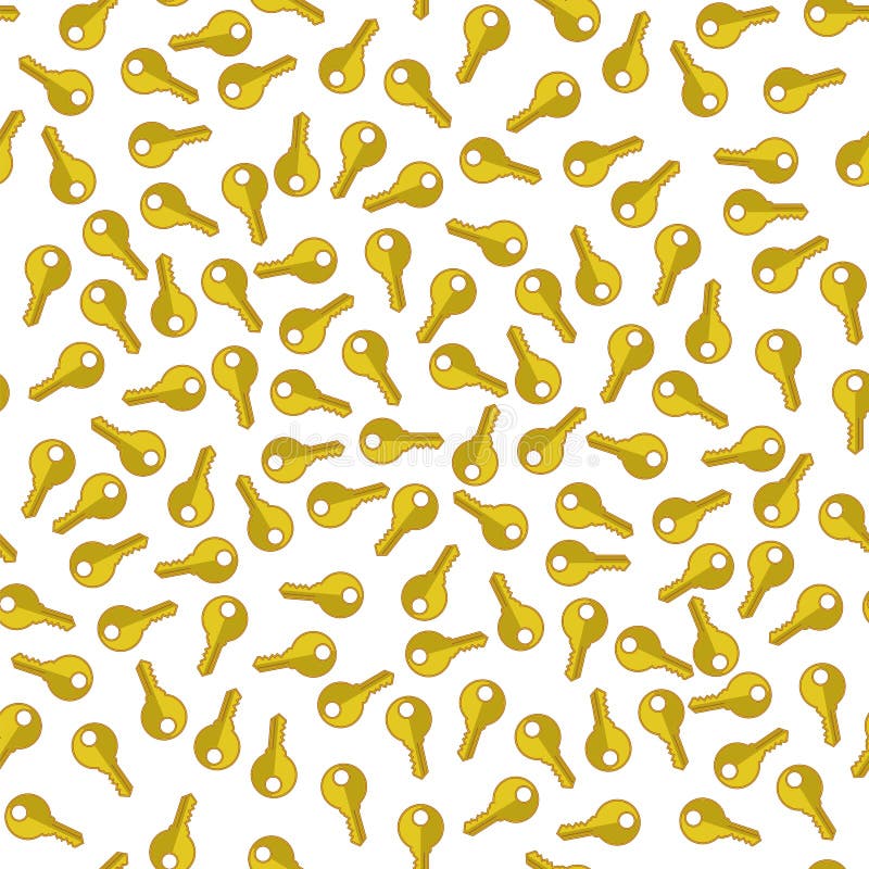 Set of Gold Keys stock illustration. Illustration of chrome - 81426867