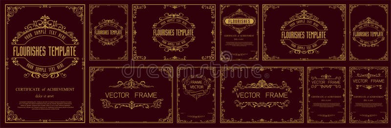 Design Gold Frame Stock Illustrations – 664,590 Design Gold Frame Stock ...