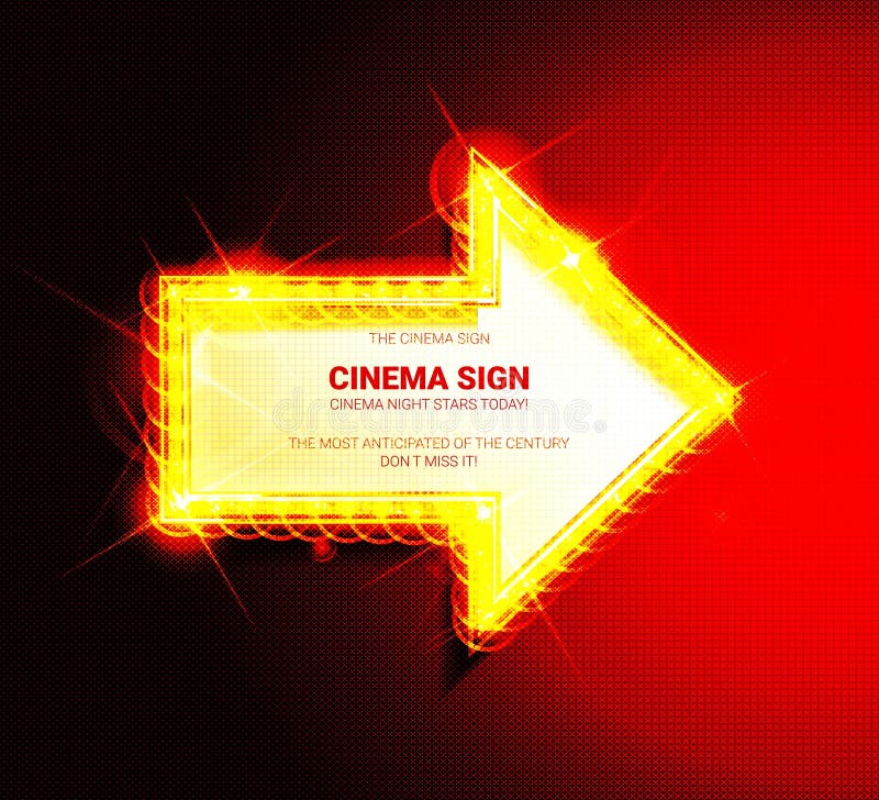 A Set of Golden Pointer Arrows with Light Stock Vector - Illustration ...