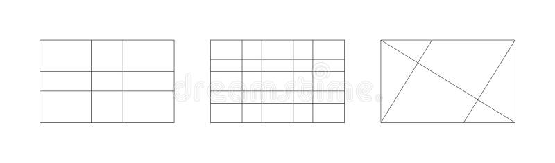 Set of Golden Ratio Templates. Method Golden Section Design Elements ...