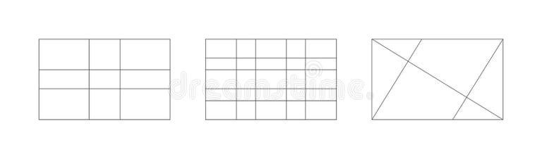 Set of Golden Ratio Templates. Method Golden Section Design Elements ...