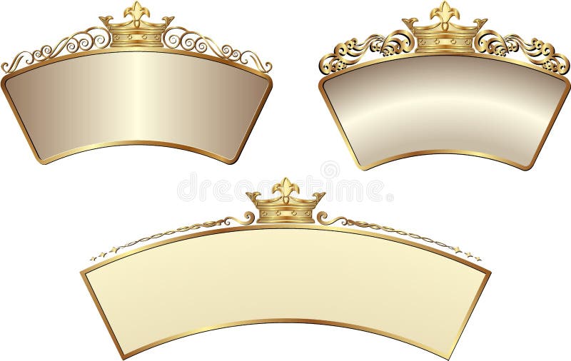 Royal frames stock vector. Illustration of ornate, profile - 229867260