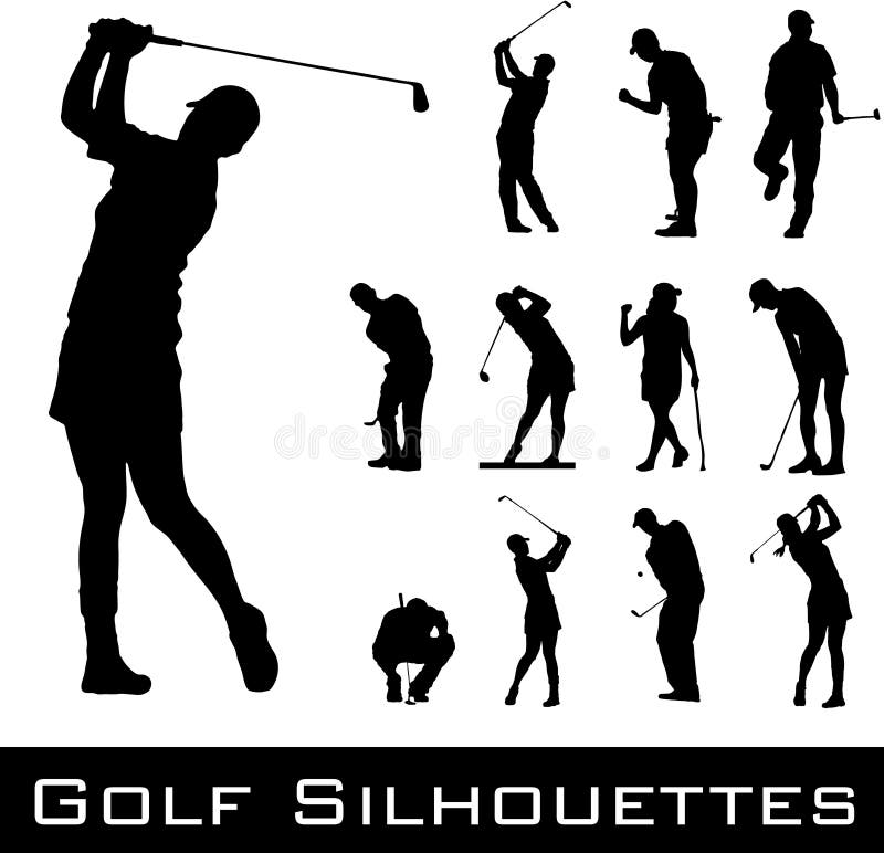 Golfing dog stock illustration. Illustration of grey - 12736544